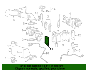 2011-2016 GM EGR Valve Cooler Gasket 98065521 GM | GMPartsDirect.com