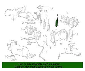 2011-2016 GM Exhaust Gas Recirculation (EGR) Pipe Gasket 98065523 GM ...