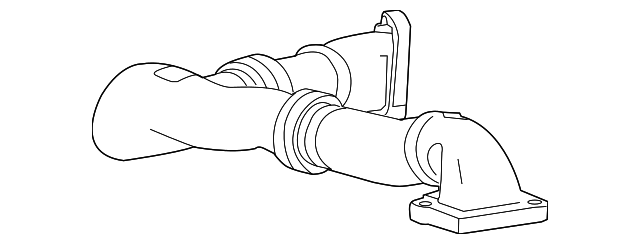 2011-2016 GM Exhaust Gas Recirculation (EGR) Valve Pipe 12632253 GM ...