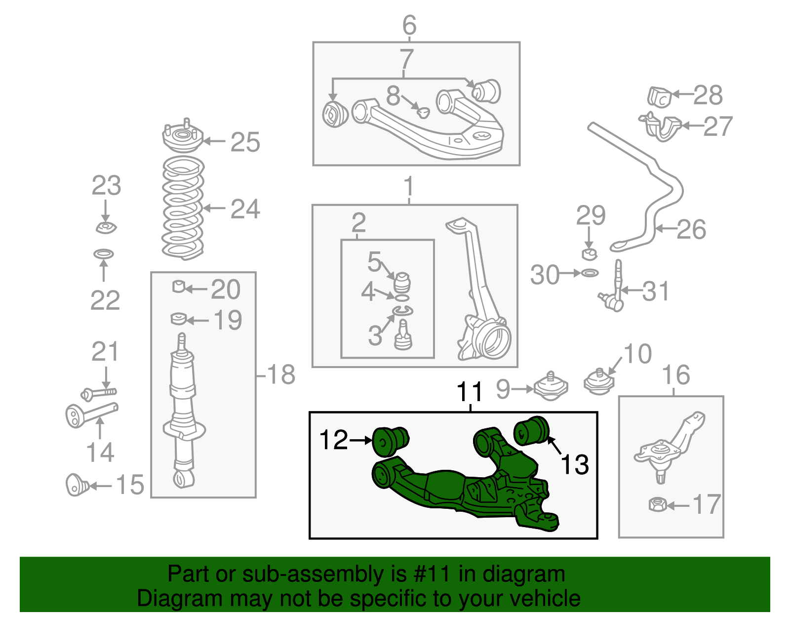 Toyota Parts Suspension Control Arm (Left, Front, Lower) 48069-34040 ...