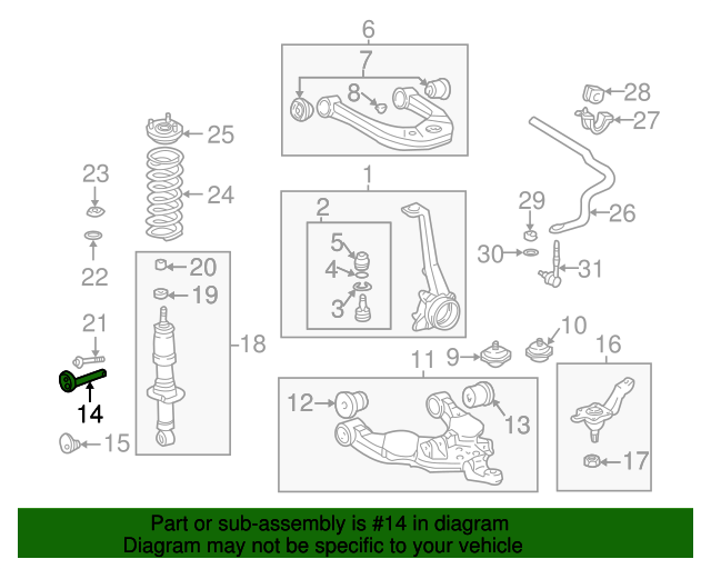 2000-2007 Toyota Alignment Camber Adjusting Eccentric (Front) 48409 ...