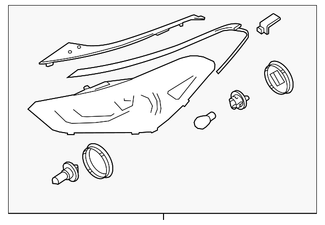 Genuine Headlamp Assembly for 2016-2018 Hyundai Tucson | Part# 92102 ...