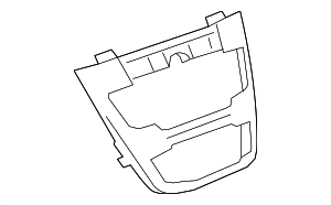 2011-2013 Buick Regal Jet Black Instrument Panel Lower Center Trim ...