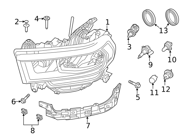 2011-2024 Mopar Signal Lamp Bulb L0007444NA | Mopar Parts Canada