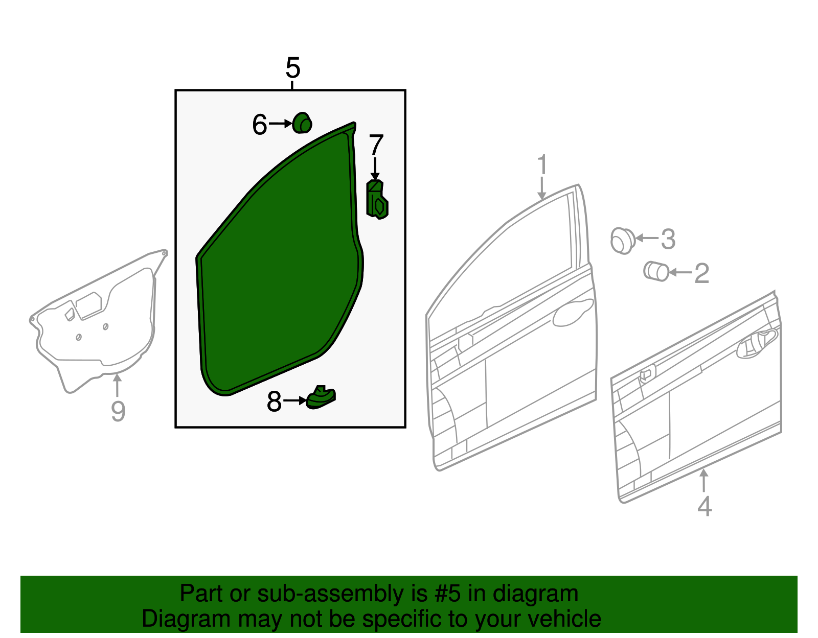 72350-TR3-A01 - Door Seal 2012-2015 Honda Civic | AutoNation Parts