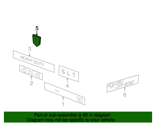 2005-2011 Mopar Medallion 55077718AA | TascaParts.com