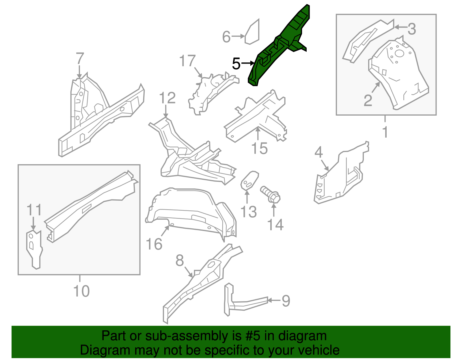 F4180-3JAMA - Upper Rail 2013-2020 Infiniti | Infiniti Wholesale Direct