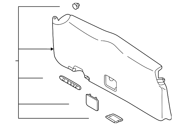 2019-2024 Subaru Ascent Lower Gate Trim 94320XC02AVH | OEM Parts Online