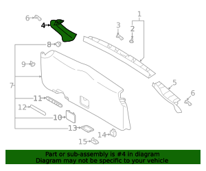 2019-2024 Subaru Ascent Side Gate Trim 94330XC00AVH | OEM Parts Online
