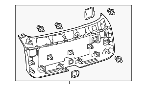 Lexus OEM Lower Gate Trim Part# 64780-0E090-E1 | OEM Vehicle Parts