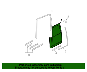 1996-2024 GM Rear Passenger Side Door 22939491 GM | GMPartsDirect.com
