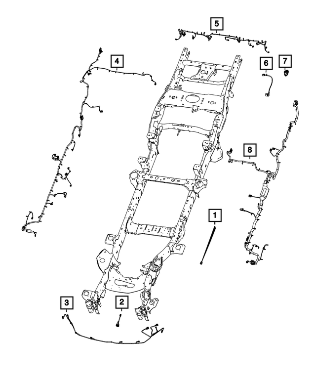 2024 Ram 3500 Chassis Wiring 68625268AA | Mopar eStore