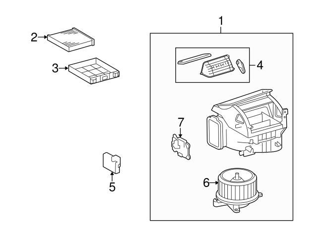 88650-53230 - HVAC Control Module 2010-2011 Lexus | AutoNationParts.com