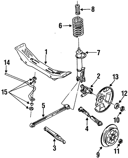 Rear Suspension for 1994 Mercury Capri | QuirkParts
