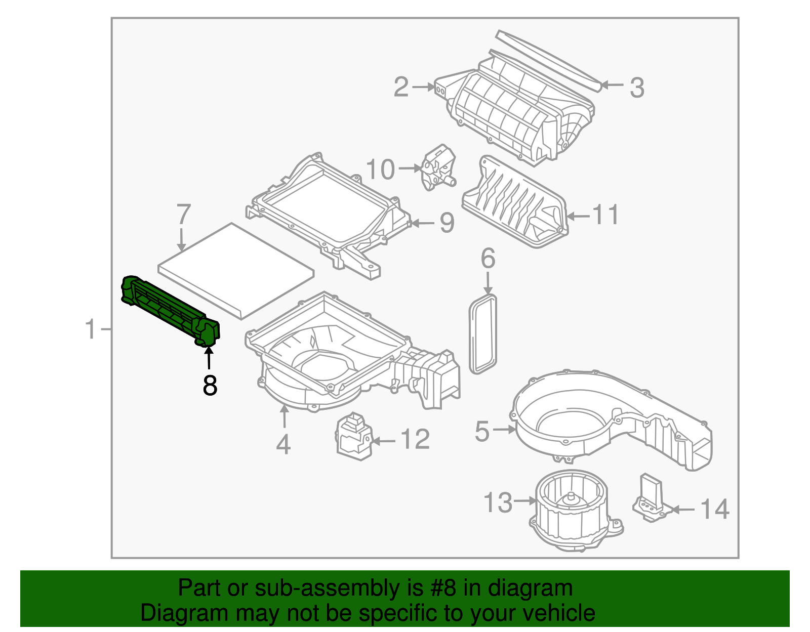 2010-2012 Hyundai Santa Fe Filter Cover 97129-1U000 | Retail ...