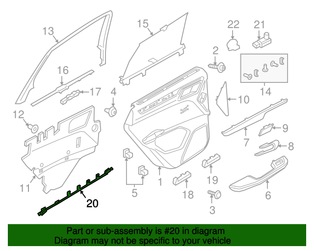2015-2022 Porsche Macan Light Bar 95B-947-095 | Gaudin Porsche Parts
