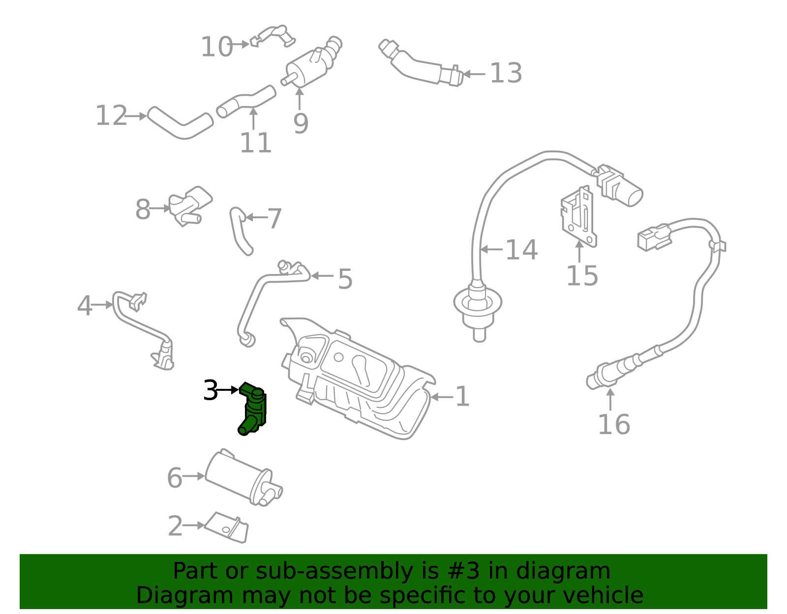 2015-2025 Hyundai Vent Control Solenoid 31430-B1500 | QuirkParts