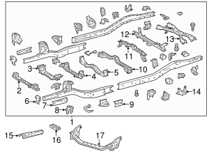 51205-04050 - Cross-Member - 2009-2018 Toyota Tacoma | nashuatoyota