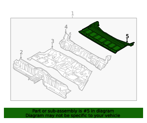 65513-D2000 - Rear Panel 2019-2020 Kia K900 | Kia.Parts Store