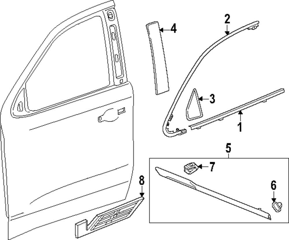 84267918 - Front Side Door Vehicle Name Plate 2023-2024 Cadillac ...