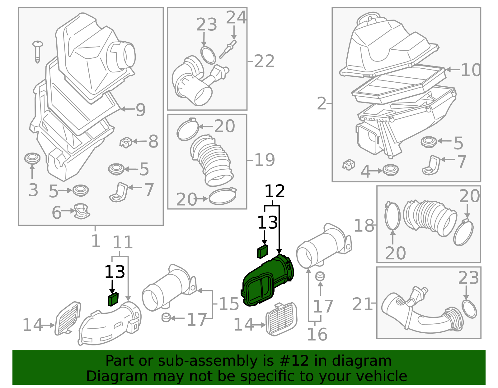 13-71-7-934-471 - Intake duct, left 2019-2025 BMW | AutoNation Parts