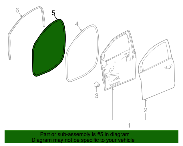 2016-2021 Chevrolet Spark Weather-Strip On Body 42444596 ...