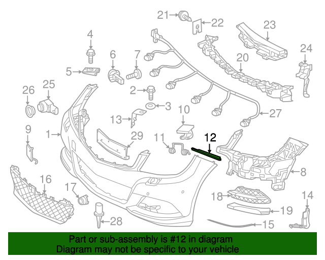 2007-2015 Mercedes-Benz Stiffener 204-885-09-16 | Mercedes-Benz Parts