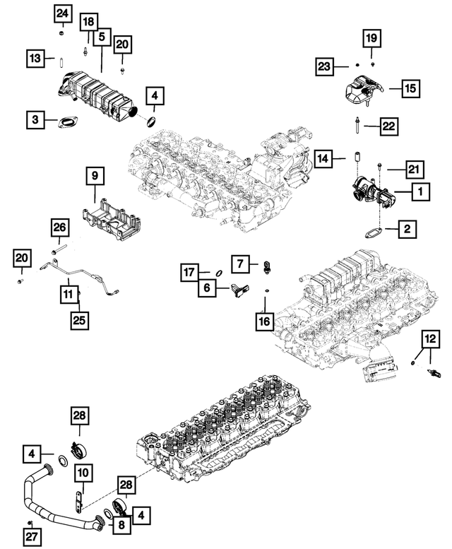 2007-2018 Mopar Air Transfer Tube 68058890AA | Mopar Estores
