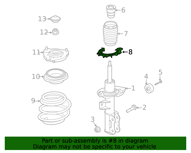 2021 Kia Sorento Lower Insulator 54633 P2000 | TascaParts.com