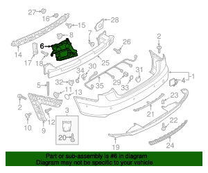 2012-2015 Audi Bumper Guide 4G5-807-394-A | AutoNationParts.com