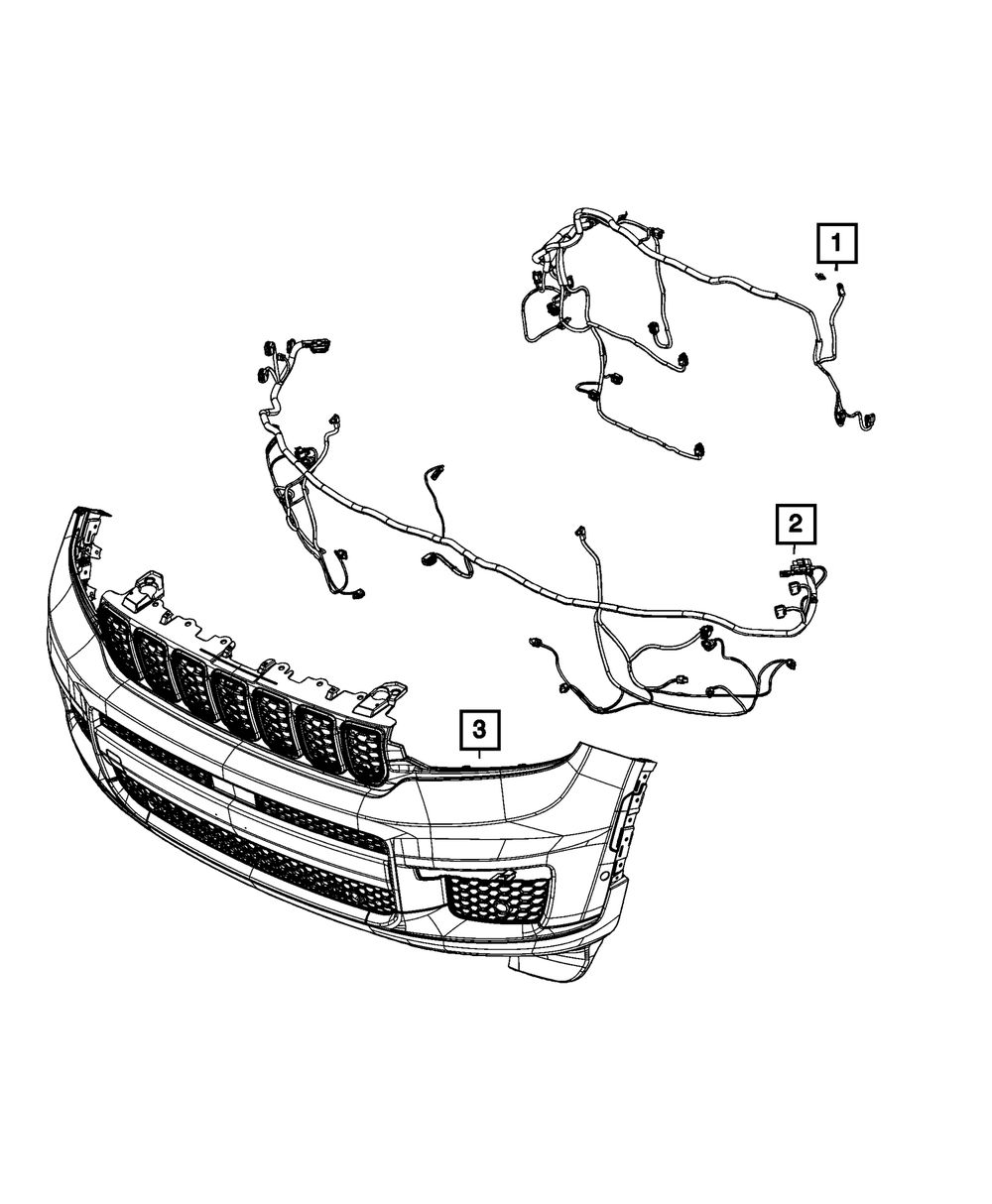 2022-2024 Jeep Grand Cherokee Front End Module Wiring 68526627AD | My ...