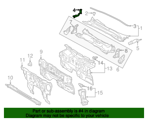 2018-2023 Toyota Camry Side Seal 53866-06140 | Toyota Parts Center