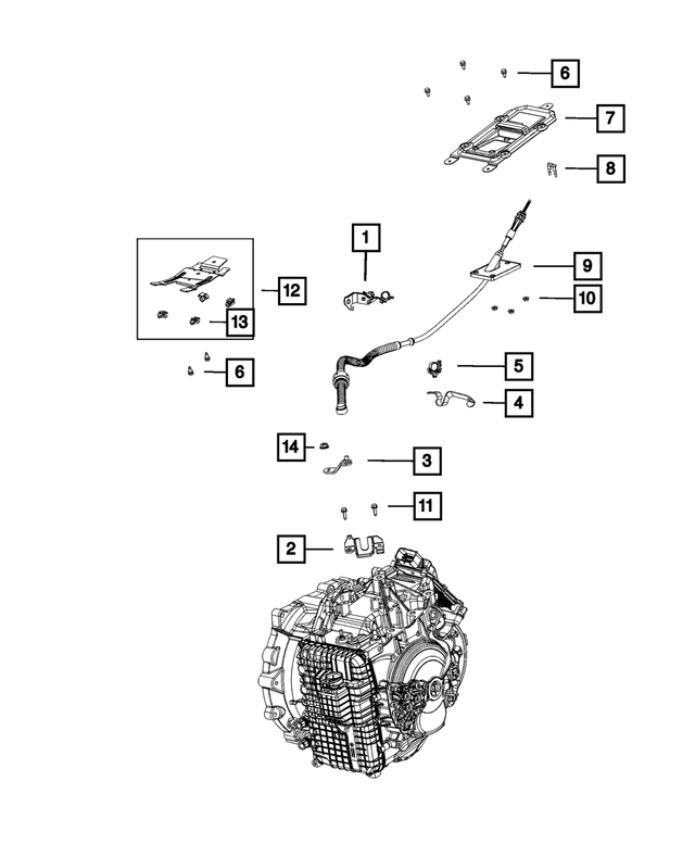 2015-2023 Mopar Gearshift Bracket 68255456AA | Mopar Estores