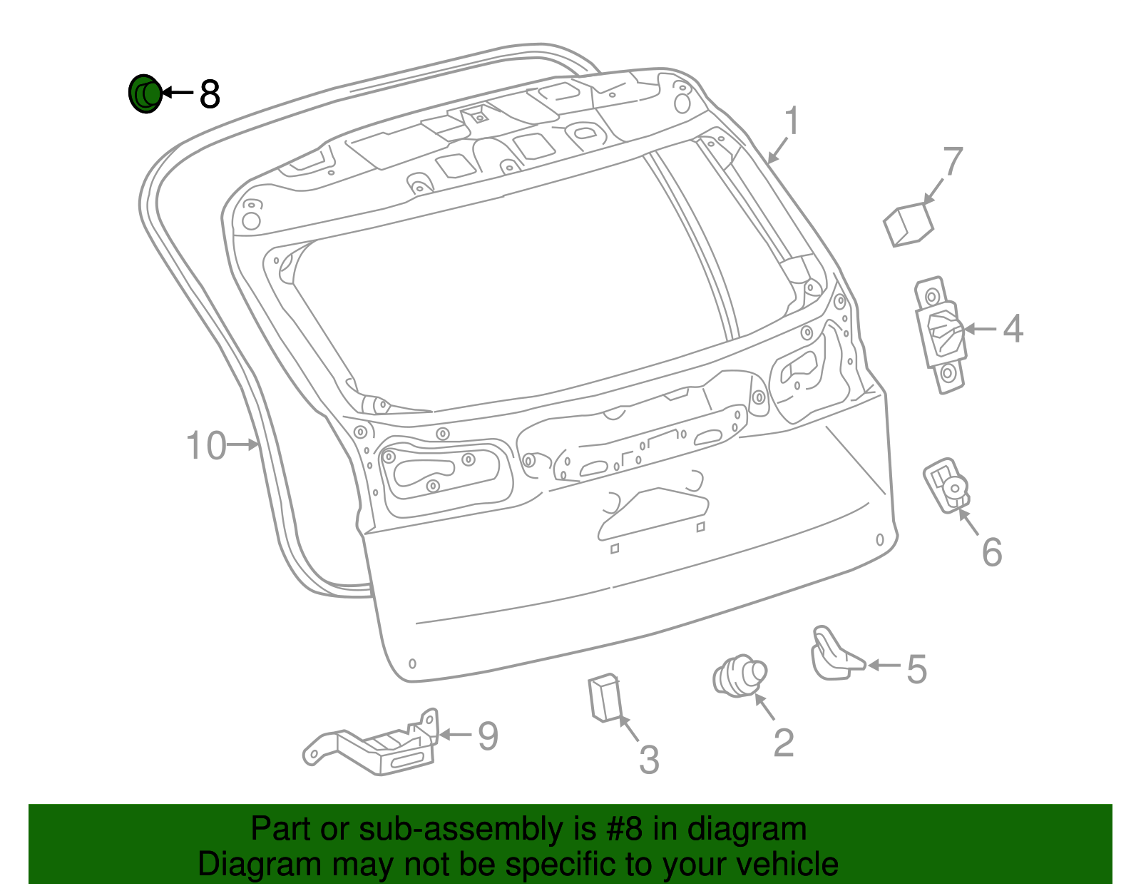 90950-01833 - Lift Gate Hole Plug 2015-2021 Lexus | Longo Lexus Parts