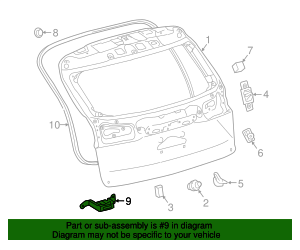 2015-2021 Lexus Lift-Gate Hinge 67372-78010 | OEM Parts Online