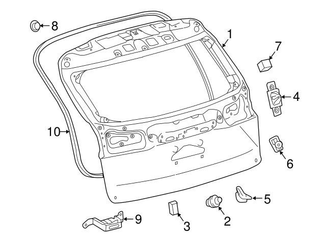 2015-2021 Lexus Lift-Gate Hinge 67372-78010 | OEM Parts Online