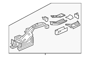 65610-TRV-305ZZ - Rear Rail Assembly 2018-2021 Honda Clarity | Honda ...