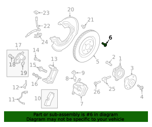 2015-2024 Porsche Macan Disc Brake Rotor Set Screw N-106-483-01 ...