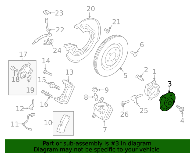 PAB-407-613 - Wheel Hub 2019-2024 Porsche Macan | AutoNation Parts