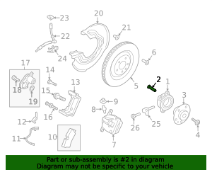 2015-2024 Porsche Macan Bearing Bolt WHT-000-237-A | Sunset Porsche Parts