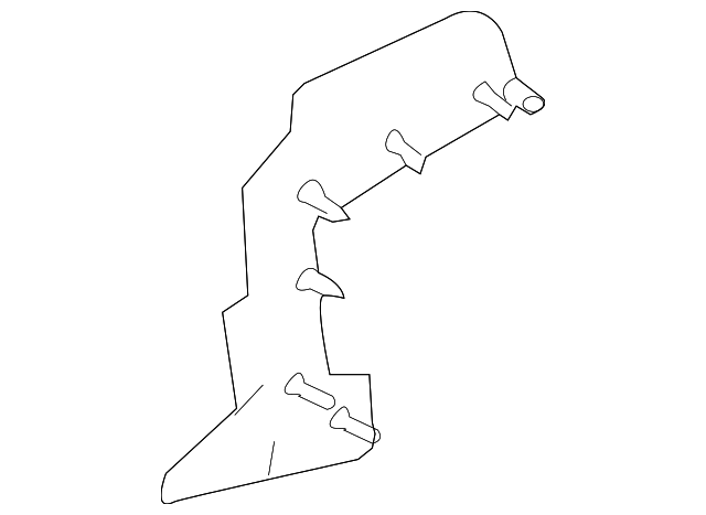 2010-2011 Mazda 3 Plate(R) Seal F Bumper BBM4-50-1U2A | QuirkParts