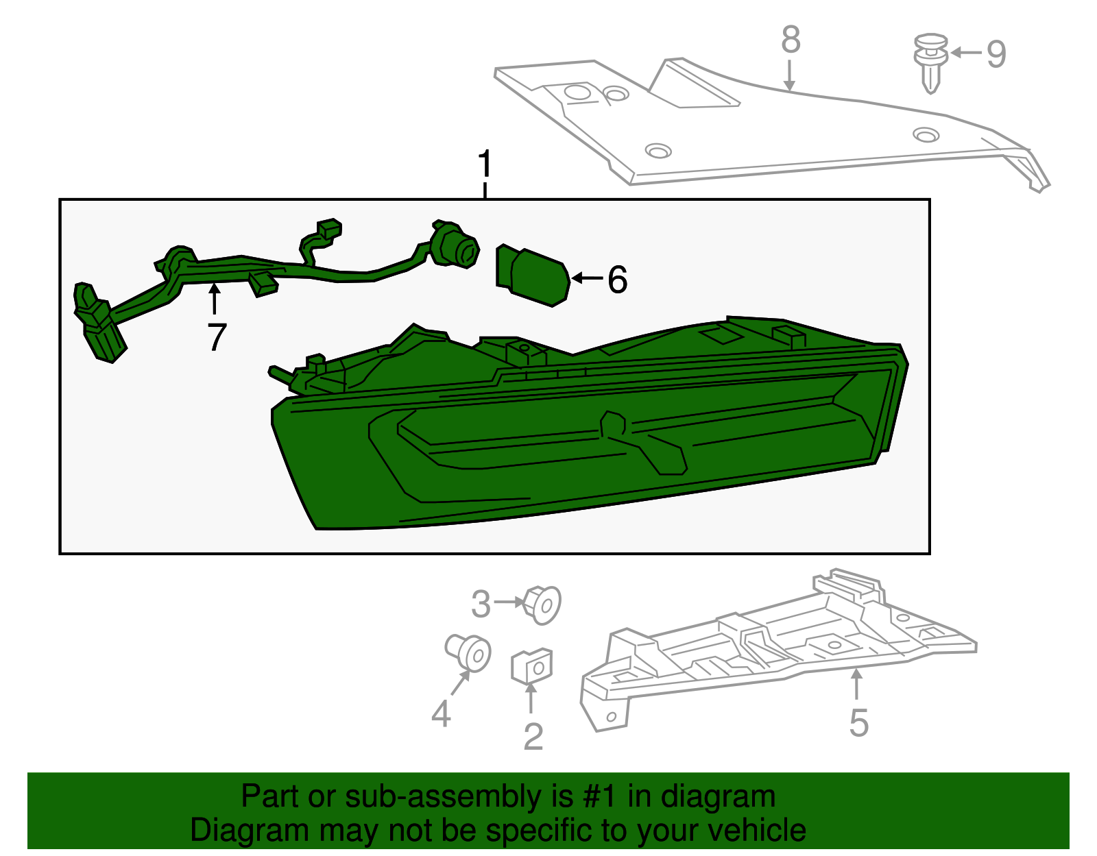 84136774 - Rear Driver Side Stop Lamp 2016-2018 Chevrolet Camaro ...