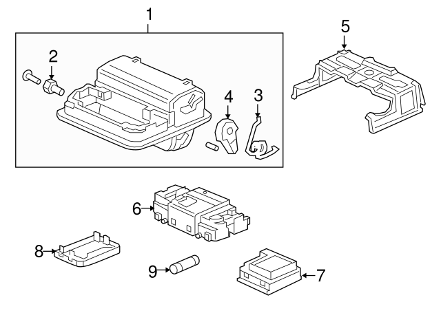 39180-SHJ-A21ZG - Module Assembly Ambient Light *YR204L* (Light Saddle ...