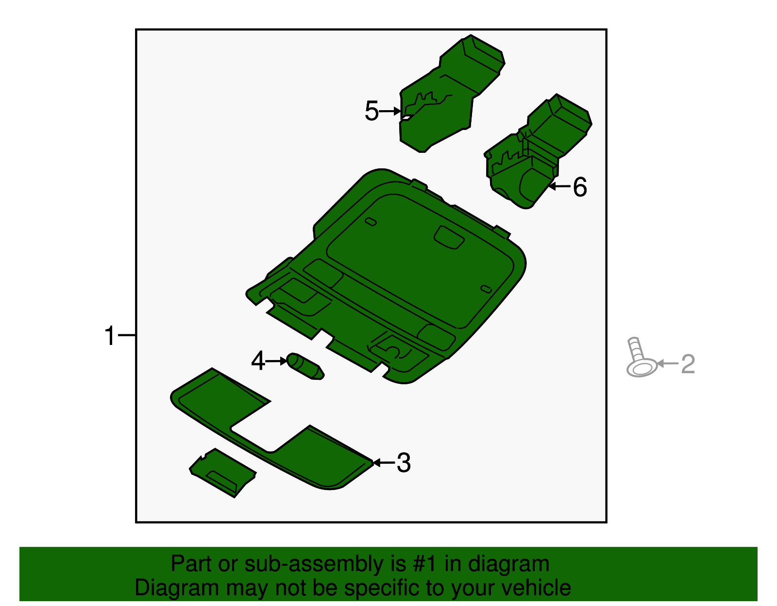 92151XA06AMV - 2010-2013 Subaru Tribeca - Overhead Console | OEM Subaru ...