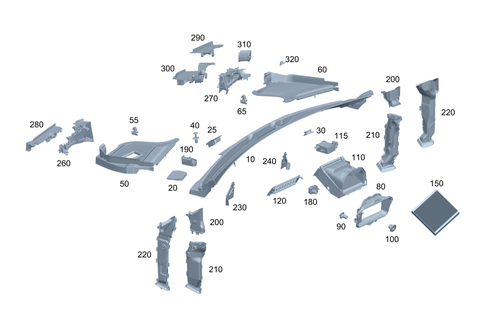Water Baffle with Intake Shell for 2021 Mercedes-Benz GLS 63 AMG ...