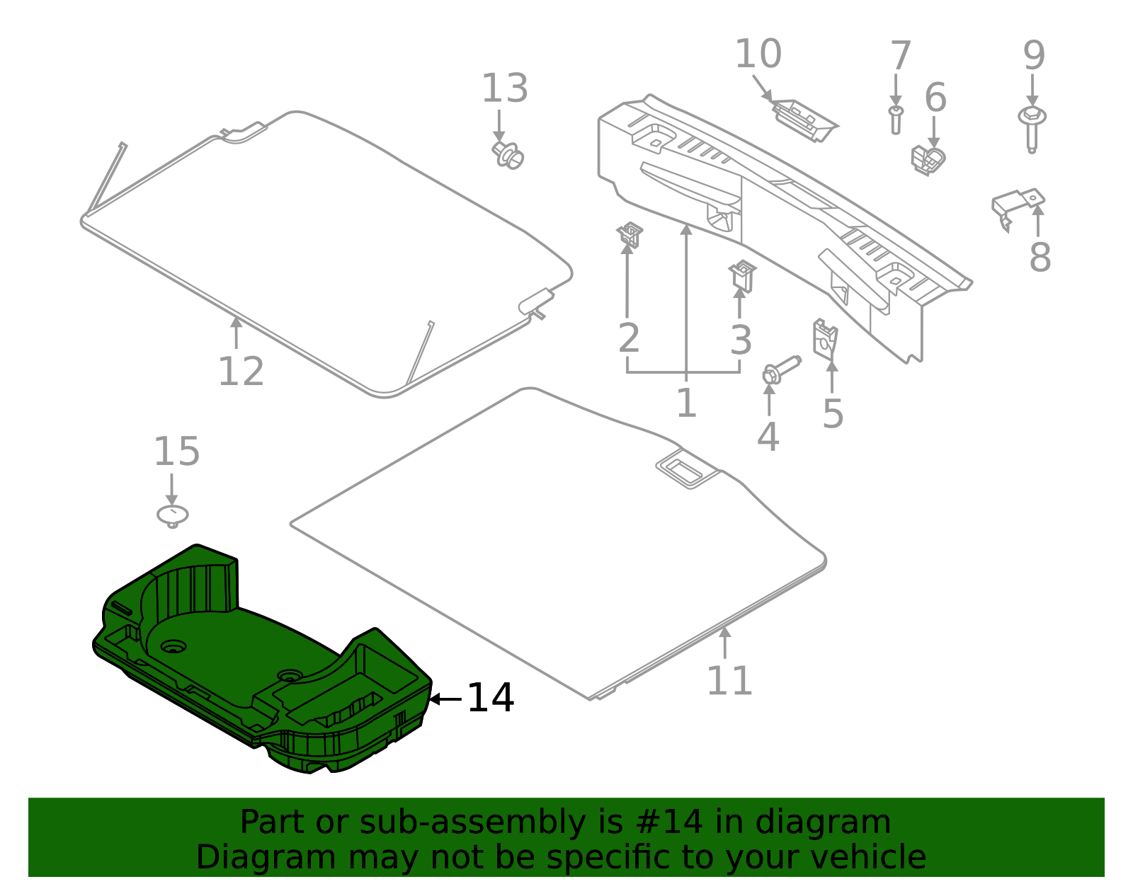 2021-2024 Ford Mustang Mach-E Storage Compartment LJ8Z-58310B16-A ...