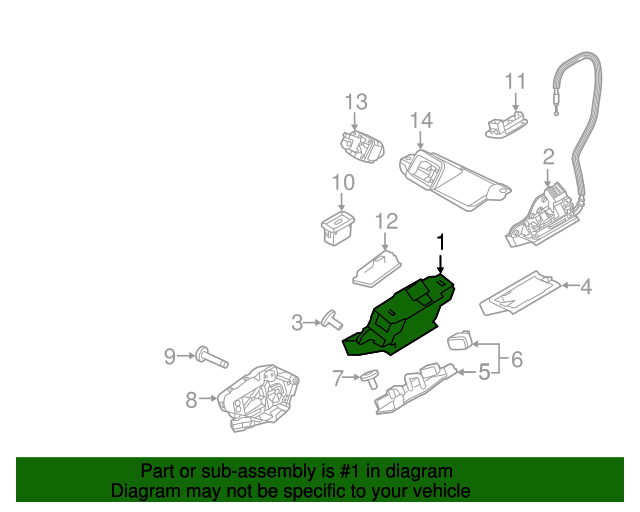 Genuine OEM Lock Actuator Part# LR072417 Fits 2008-2019 Land Rover: Up ...