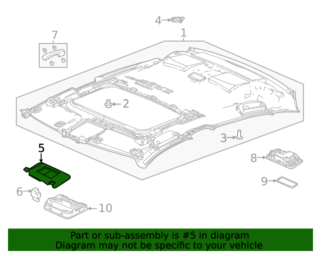 83280-T20-A01ZA - Sun Visor 2022-2024 Honda Civic | AutoNation Parts