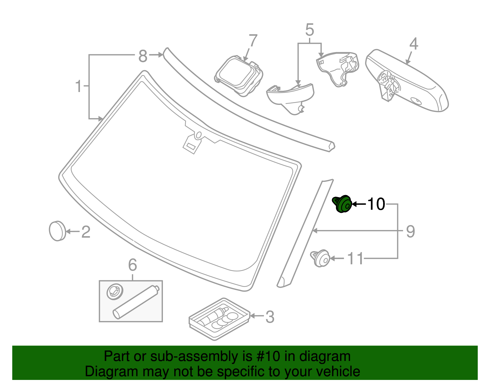 Genuine Side Molding Lower Clip for 2010-2016 Land Rover | Land Rover ...