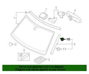 Genuine Side Molding Lower Clip for 2010-2016 Land Rover | Land Rover ...